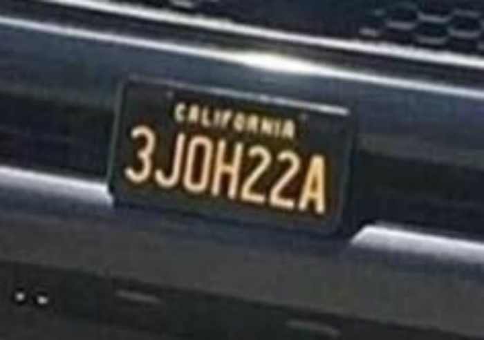 California License Plate With ‘Secret Message’ Turns Heads Online ...
