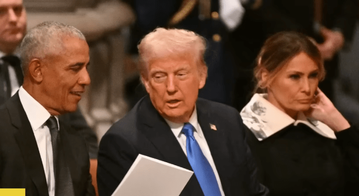 Video Of Trump And Obama Turns Heads After People Spot Unexpected ...