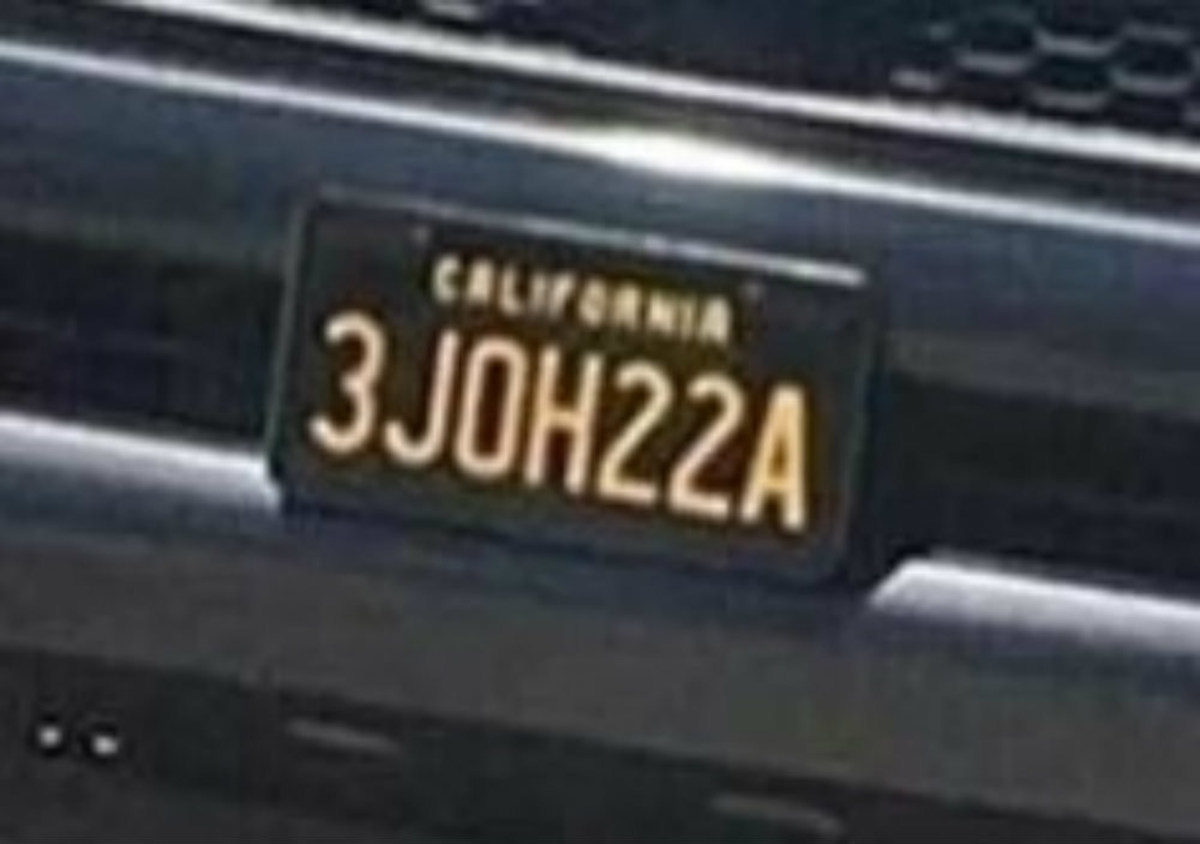 California License Plate With ‘Secret Message’ Turns Heads Online ...