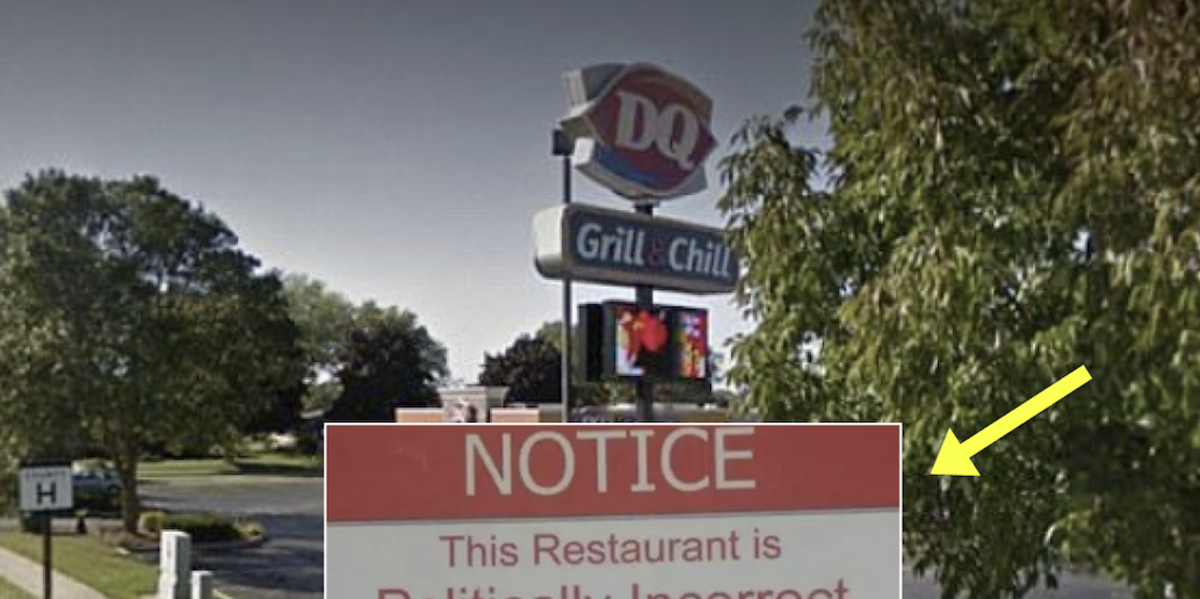 Sign At Dairy Queen Sparks Outrage (Photos) - Opposing Views