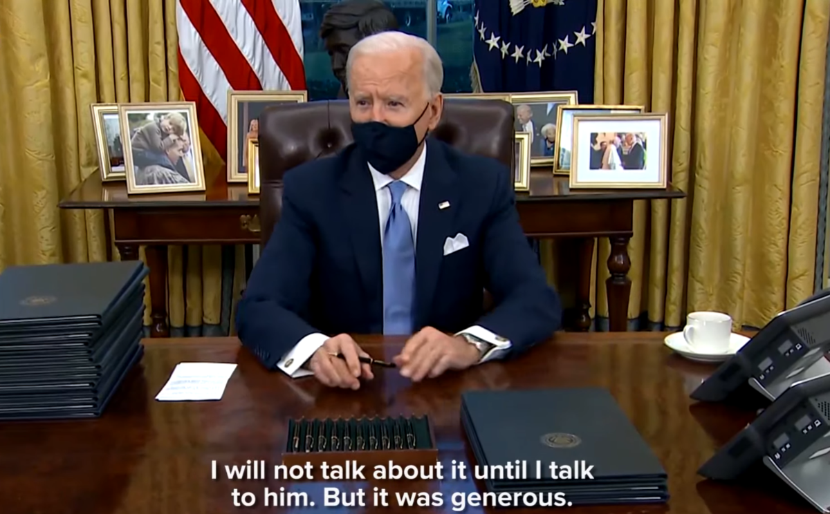 Source Reveals Unexpected Details Of Trump's Letter To Biden When He ...